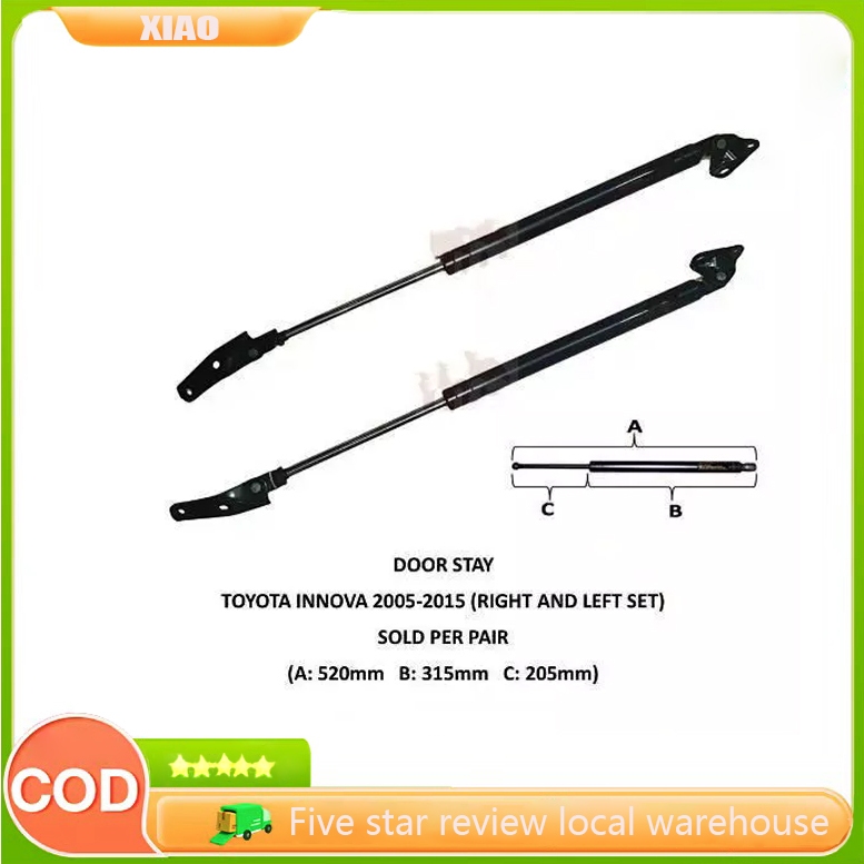 COD 2 pcs Toyota Innova 04-16 Back Door Stay (2 pcs RH & LH) Rear Door ...