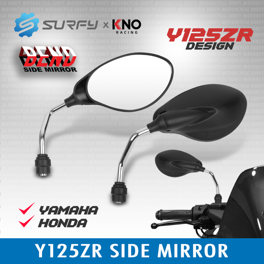 KNO YAMAHA Y125ZR Design Side Mirror Bend Stem HD Clear Lens Walang ...