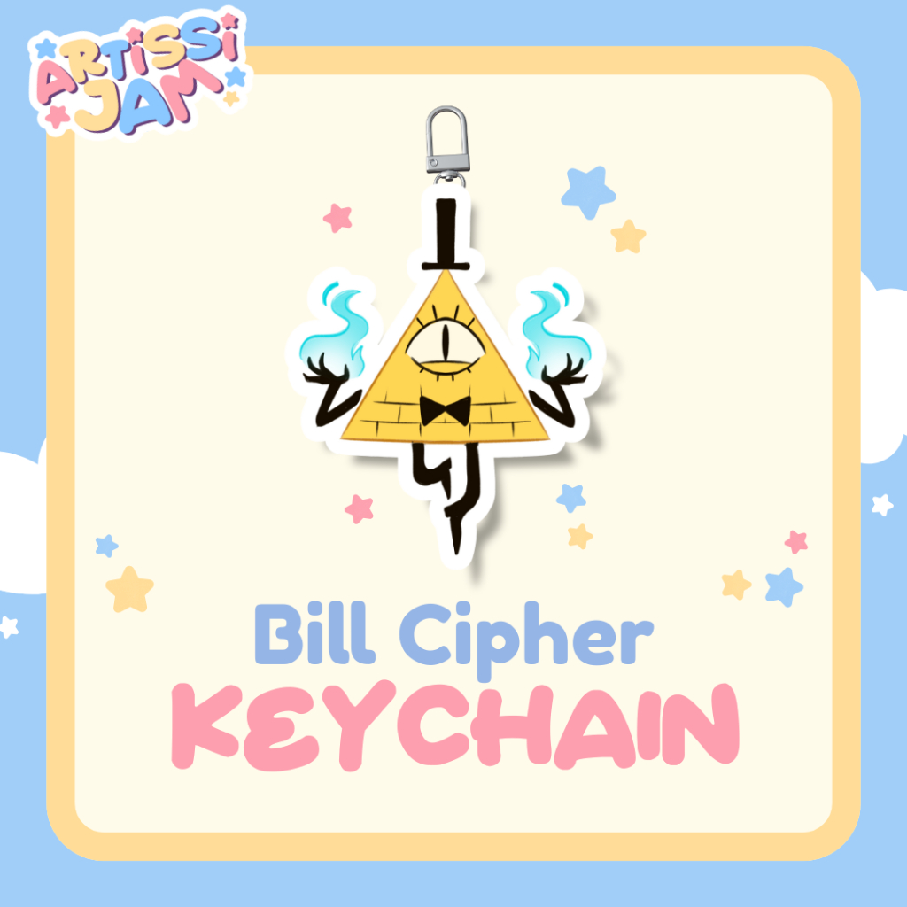 Bill Cipher / Gravity Falls | ACRYLIC CHARM KEYCHAINS | Shopee Philippines