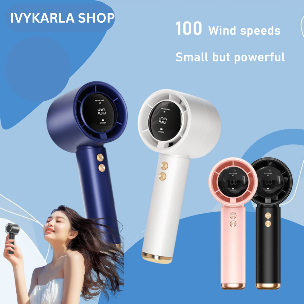 Portable Handheld Turbo Fan 4000mah Handheld Fan Rechargeable S001 ...