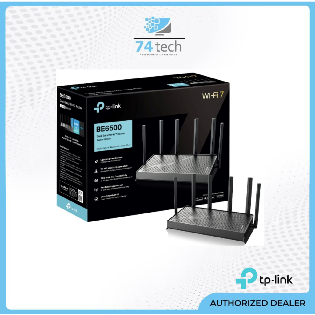 TP-Link Archer BE400 BE6500 Dual-Band Wi-Fi 7 Router | Shopee Philippines