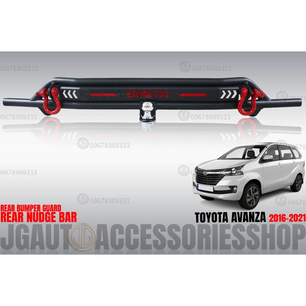 TOYOTA AVANZA 2016 TO 2021 REAR BUMPER GUARD / STEEL NUDGE BAR / BULL ...