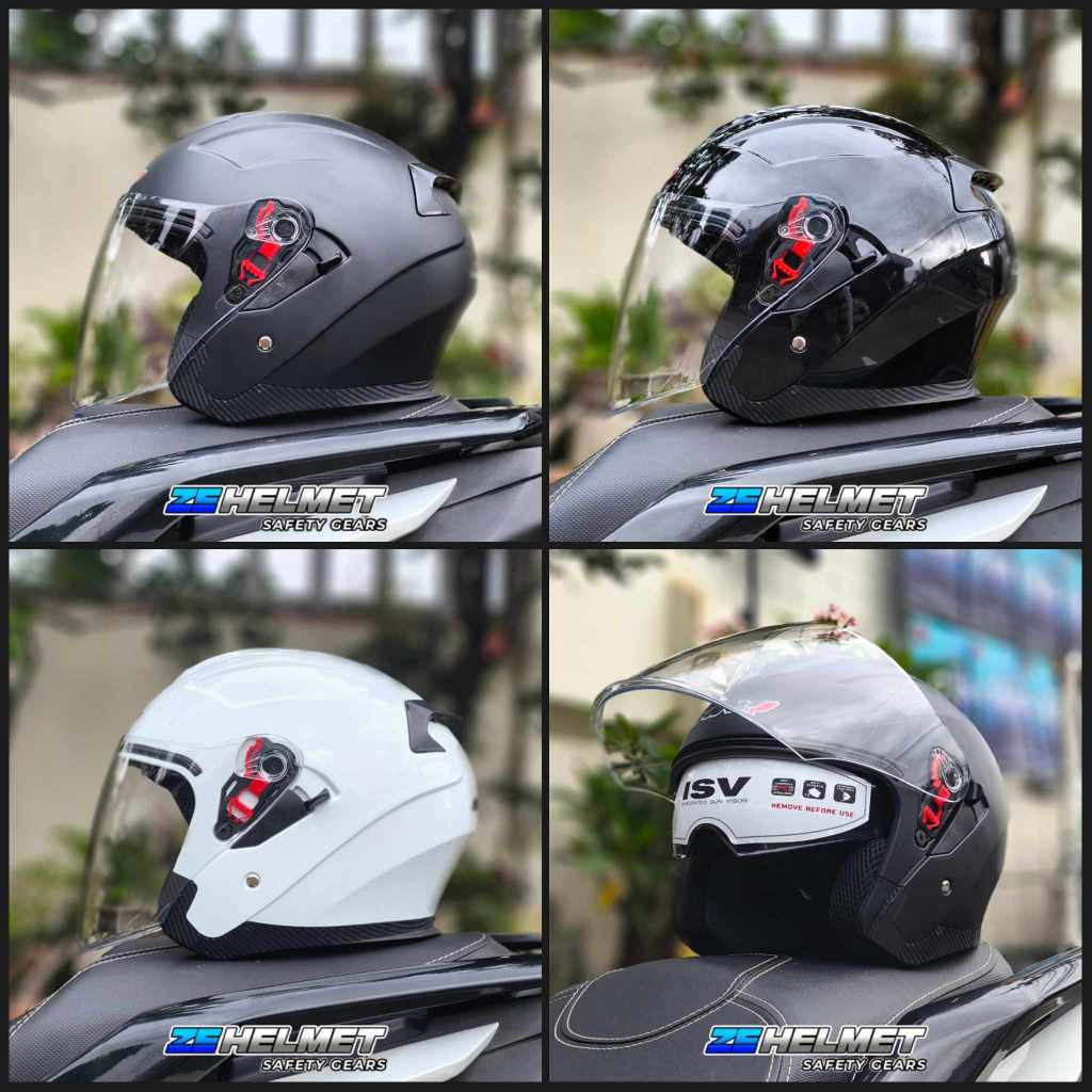 HNJ A4-006-H - HALF FACE DUAL VISOR | Shopee Philippines
