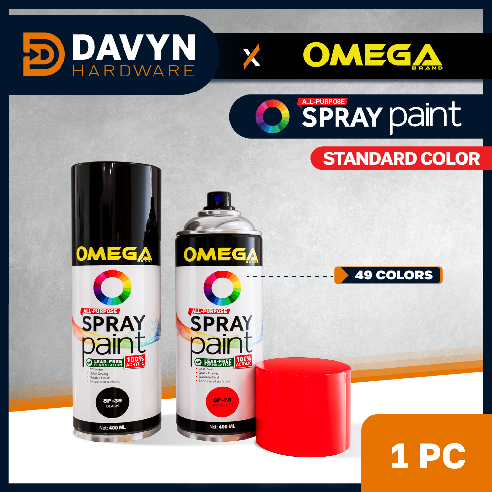 OMEGA Acrylic Spray Paint | All-Purpose | Standard Color | Lead-Free ...