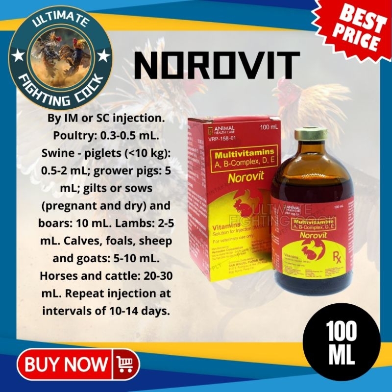 NOROVIT 100 ML (VITWMINS FOR PIGS) | Shopee Philippines