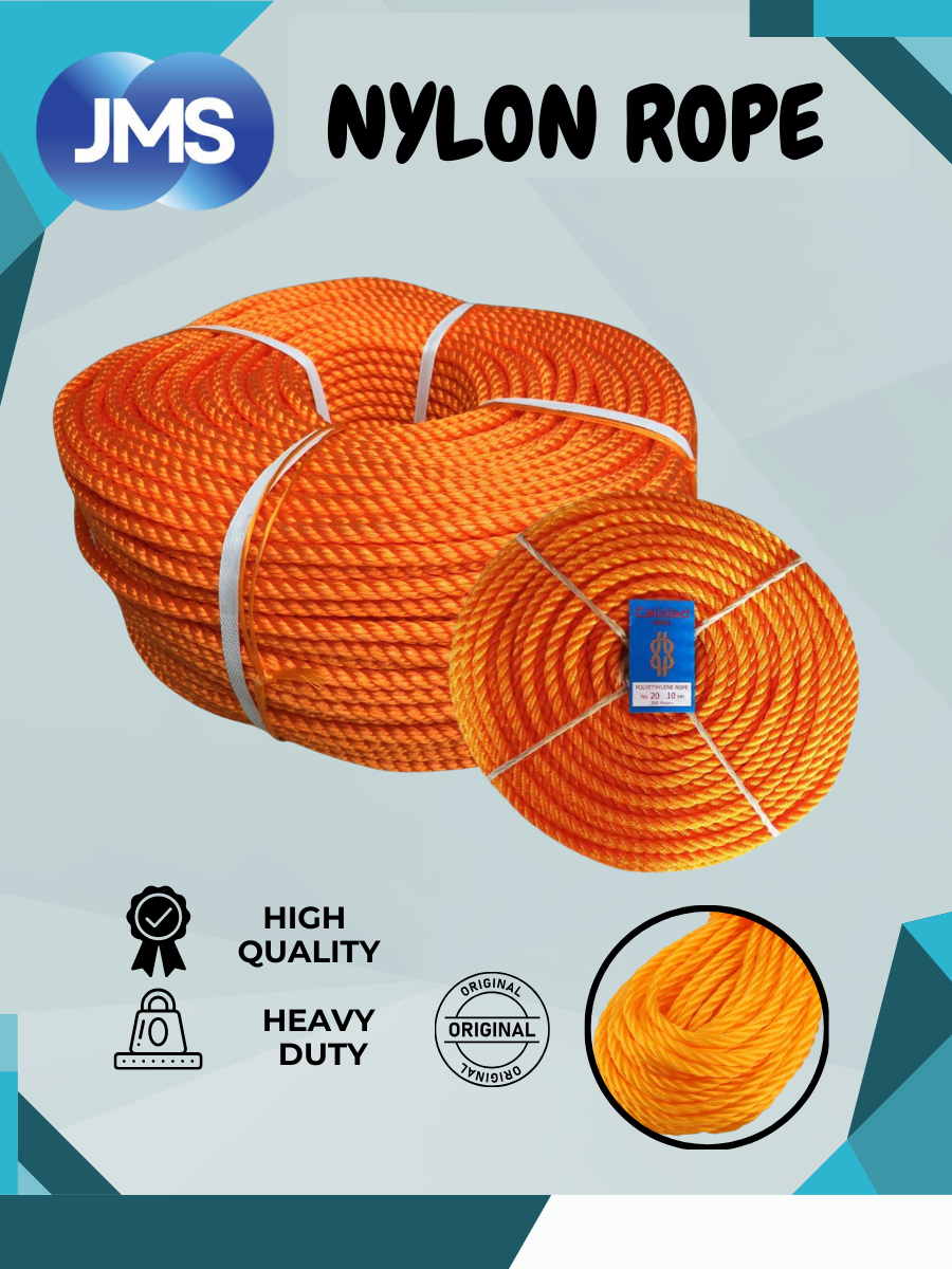 [JMS] Nylon Rope High Quality 200M #16 8mm ,#18 9mm ,#20 10mm ,#22 11mm ...