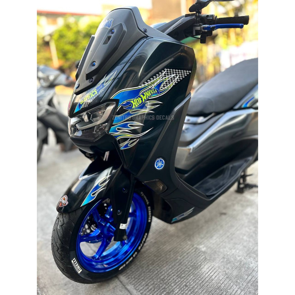 HOT WHEELS DECALS FOR NMAX V2 ONLY (ZENITRO GRAPHICS DECALS) | Shopee ...