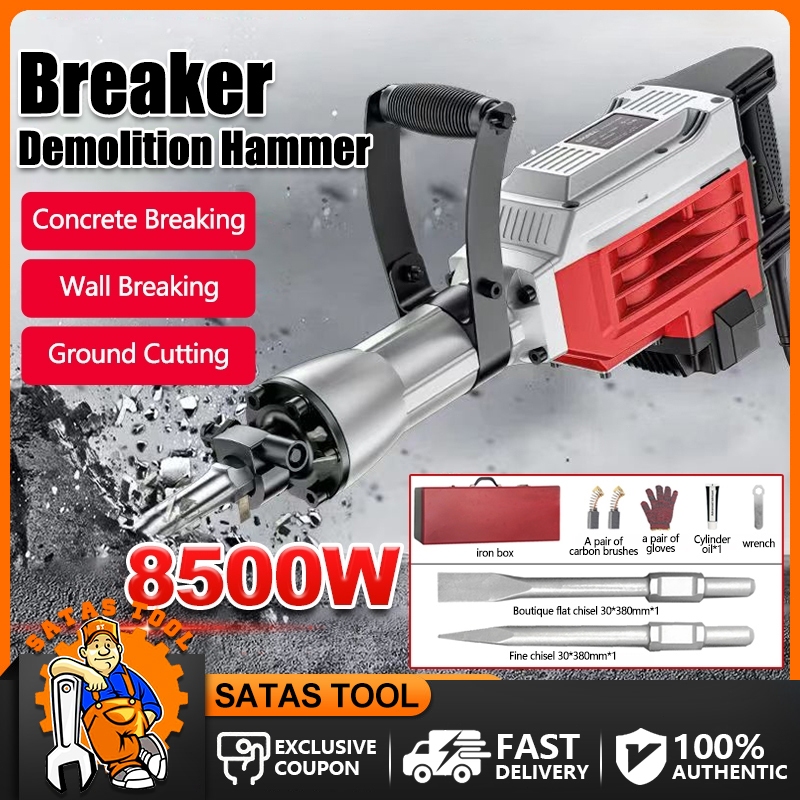 Heavy duty 65A8500W Electric Rock Drilling Hammer for Compaction and ...