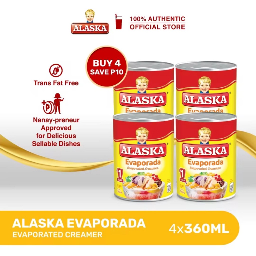 Buy 4 Alaska Evaporada 360ml Save P10 | Shopee Philippines