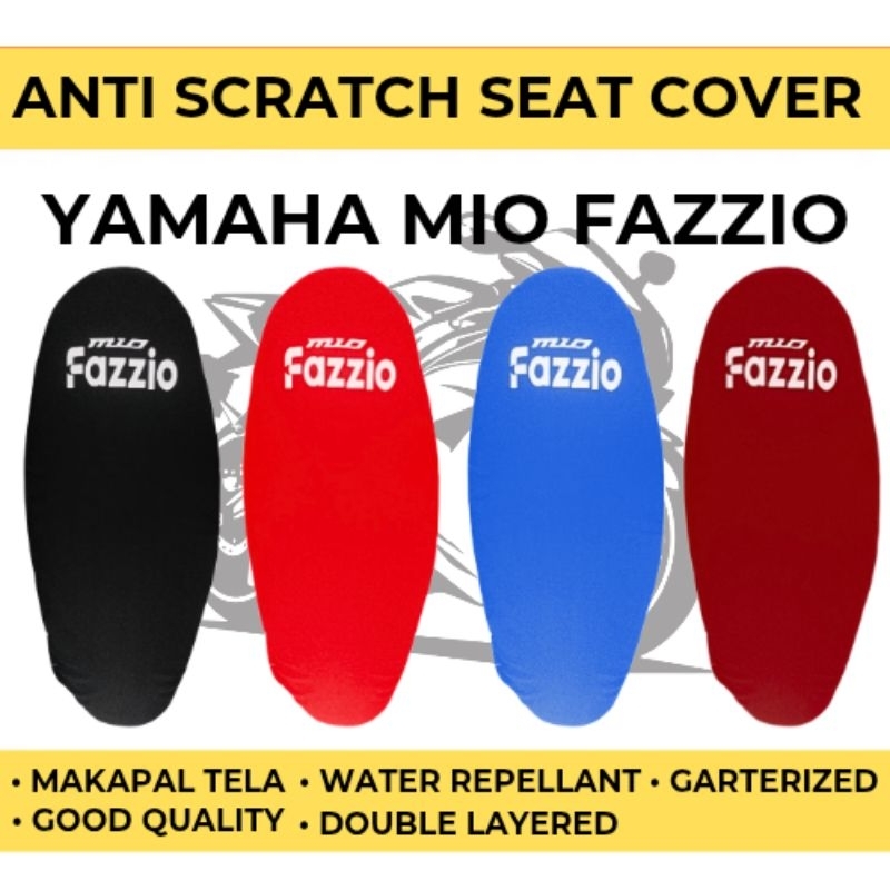 YAMAHA MIO FAZZIO ANTI KALMOT SEAT COVER 4 COLORS, 2 LAYERED, MAKAPAL ...