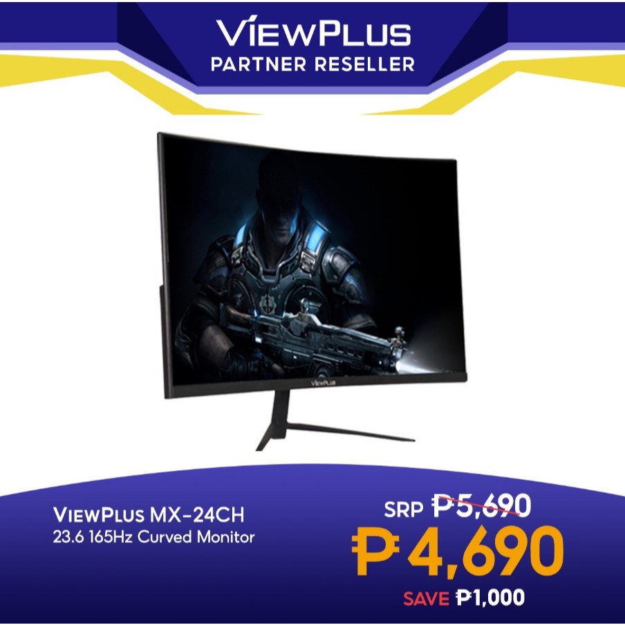 Viewplus MX-24CH 23.6″ 165Hz Curved Monitor | Shopee Philippines