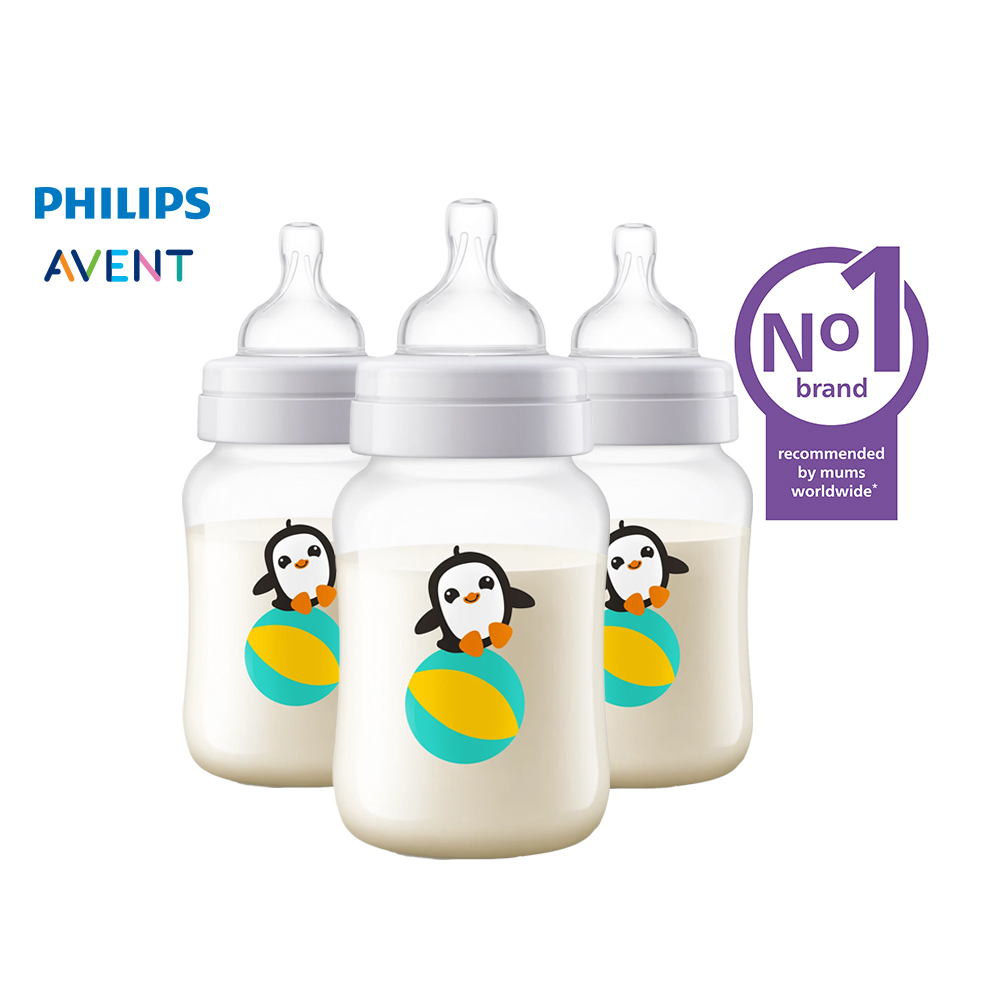 Philips AVENT 9oz Anti-colic Baby Bottles Penguin Bundle | Shopee ...