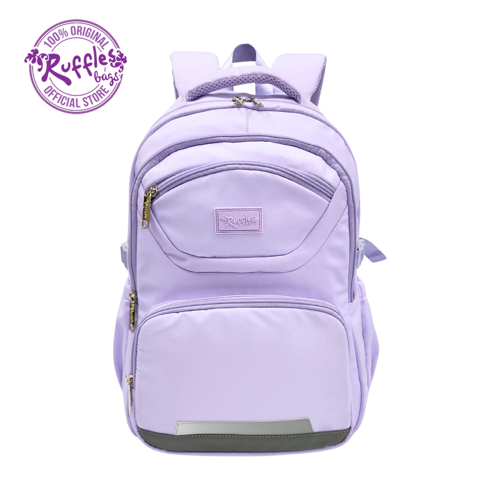 Ruffles Bags Jasmine 18-Inch Backpack #2 (Purple, Peach) | Shopee ...