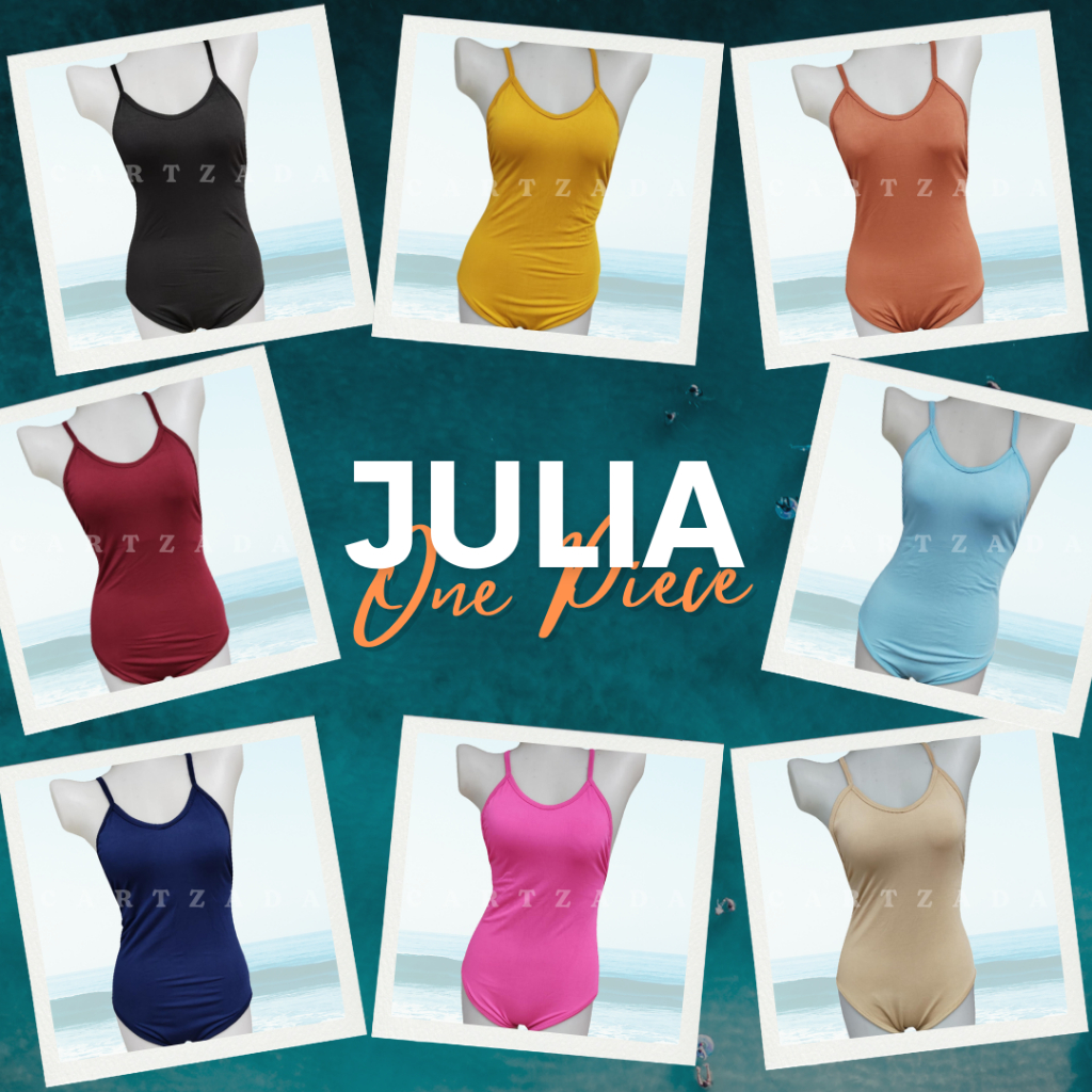 CARTZADA JULIA ONE PIECE SWIMSUIT PLAIN SMALL TO SEMI LARGE | Shopee ...