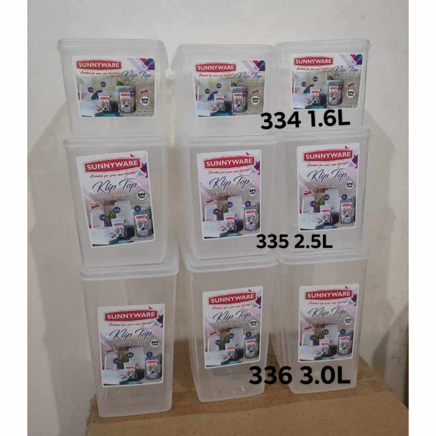 (SET OF 3) KLIPTOP FOOD CONTAINER CANISTER SUNNYWARE and MACROWARE | Shopee Philippines