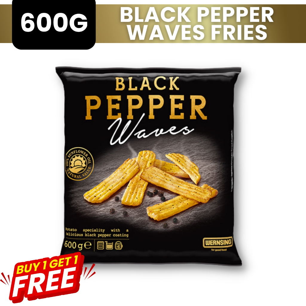 BUY 1 TAKE 1 BLACK PEPPERWAVE FRENCH FRIES | WERNSING | 600G | Shopee ...