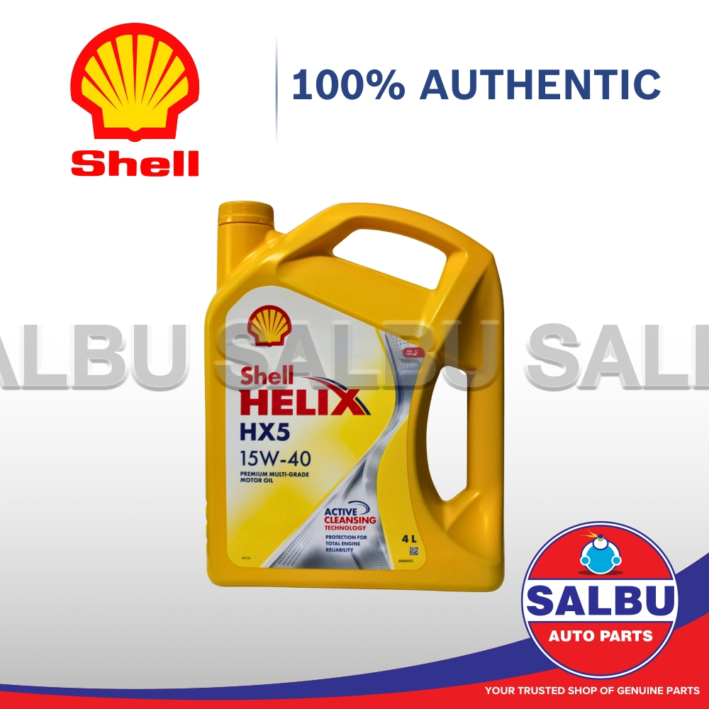SHELL ENGINE OIL HX5 15W40 4L FOR GASOLINE ENGINE | Shopee Philippines