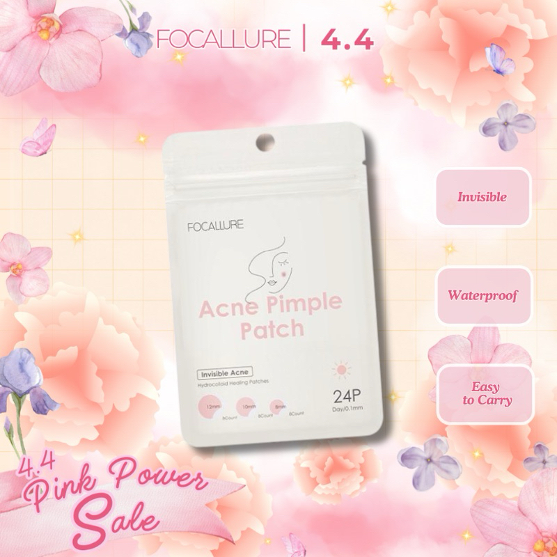FOCALLURE 24 Pcs Acne Pimple Patch Invisible Acne Treatment Blemish ...