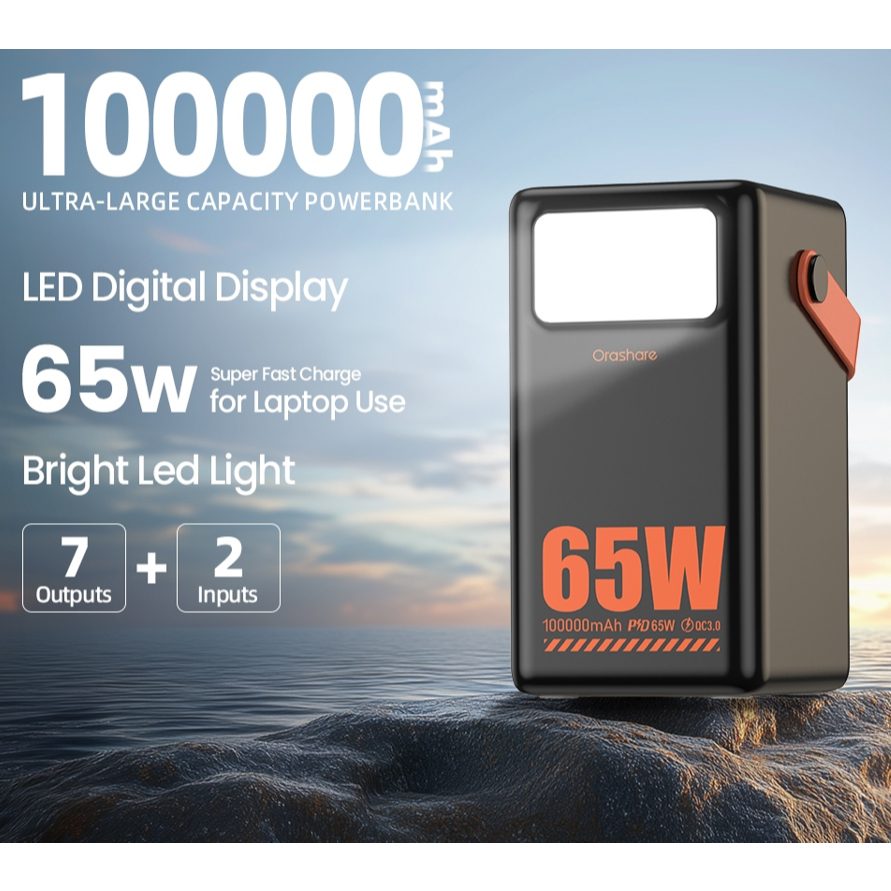 MegaVolt 100,000mAh 65W Ultra-Powerful Power Bank | Shopee Philippines
