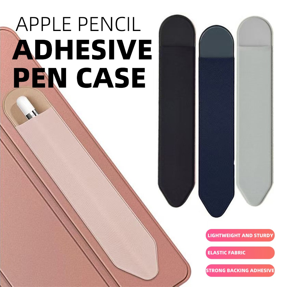Adhesive Stylus Pen Sleeve Elastic Attached Pen Pouch For Apple Pencil ...