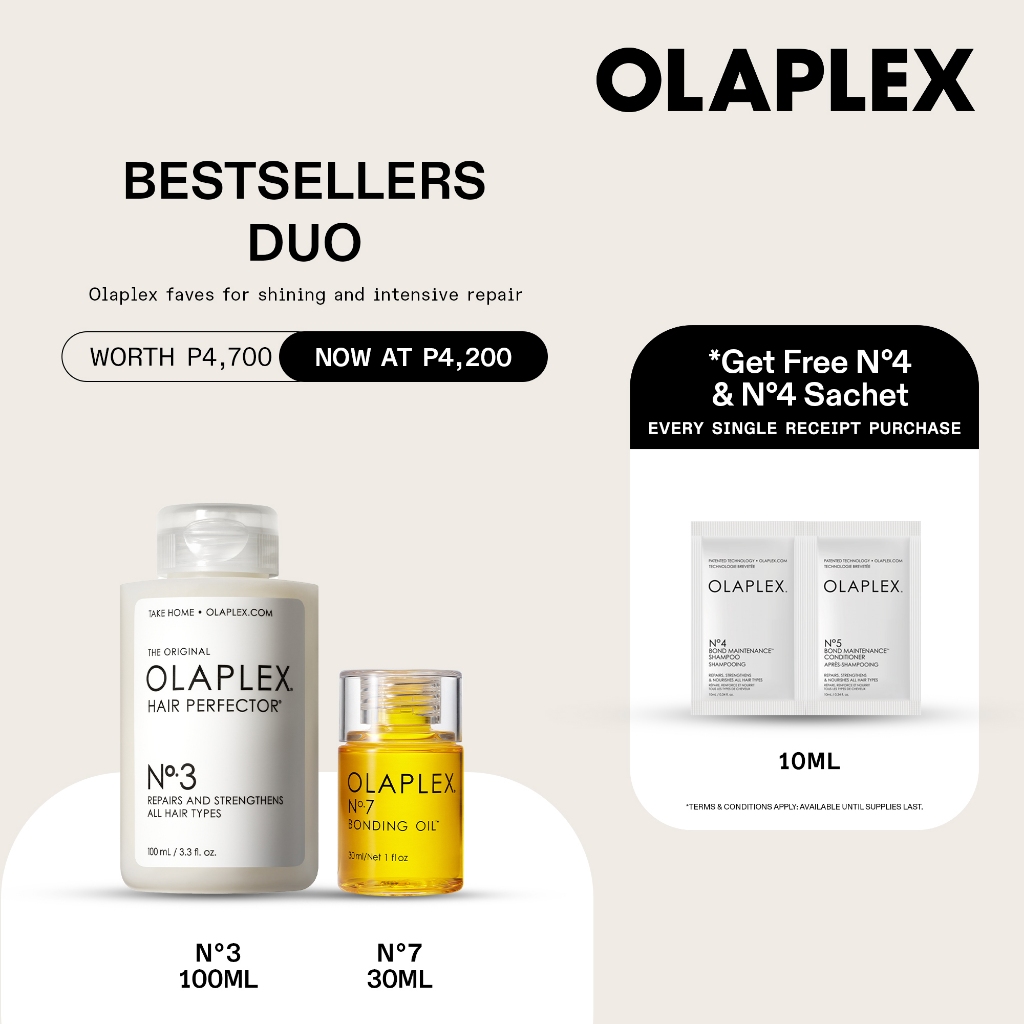 OLAPLEX Bestseller Duo (No. 3 Hair Perfector 100ml, No. 7 Bonding Oil ...