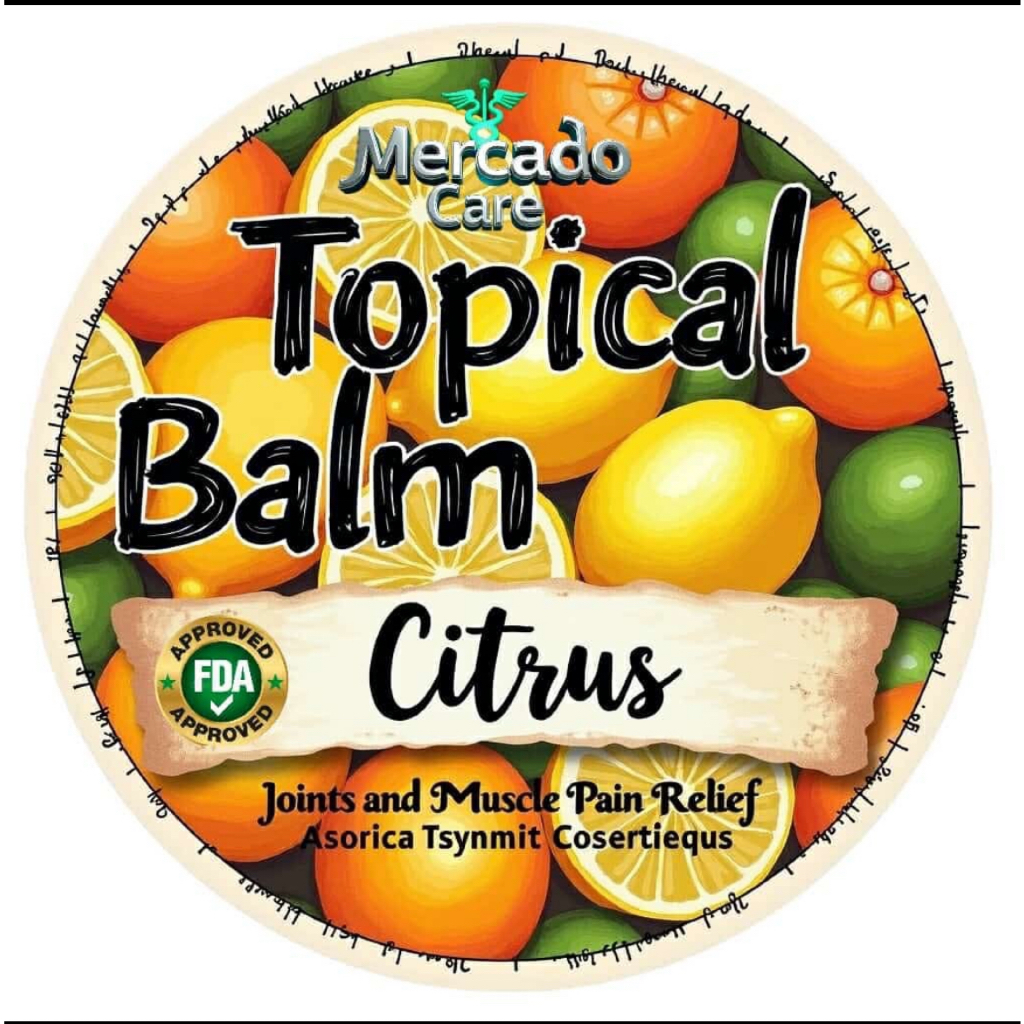TOPICAL BALM massage JOINT and MUSCLE pain RELIEF CITRUS 50G | Shopee ...
