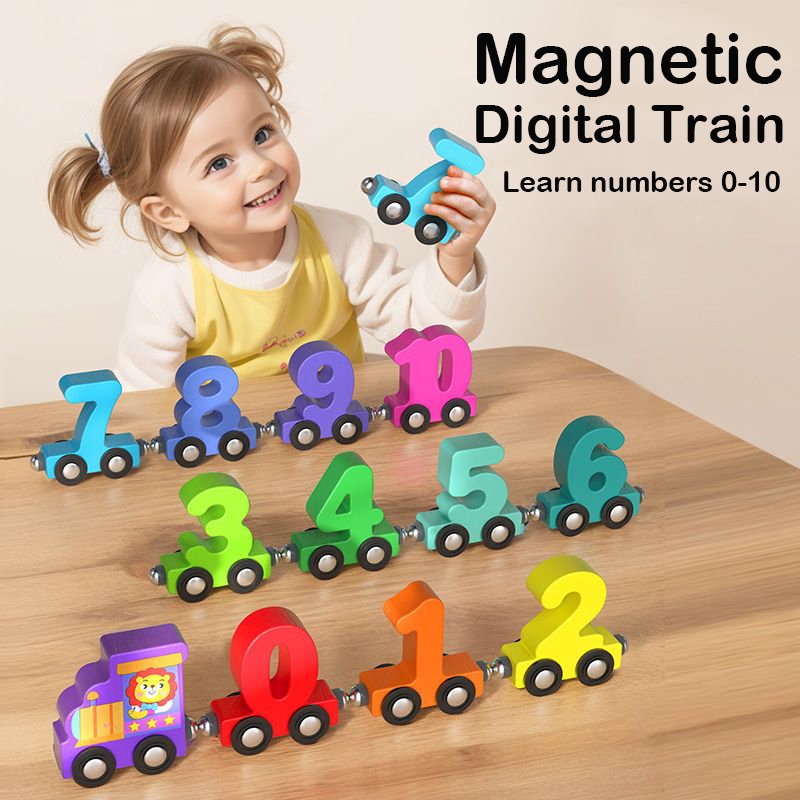 iBaby Magnetic Digital Train Toys Early Educational Toys Magnetic Train ...