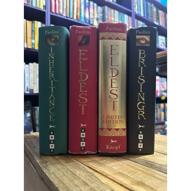 Inheritance Cycle Book Set Christopher Paolini Fantasy Series Hardbound Eragon Eldest