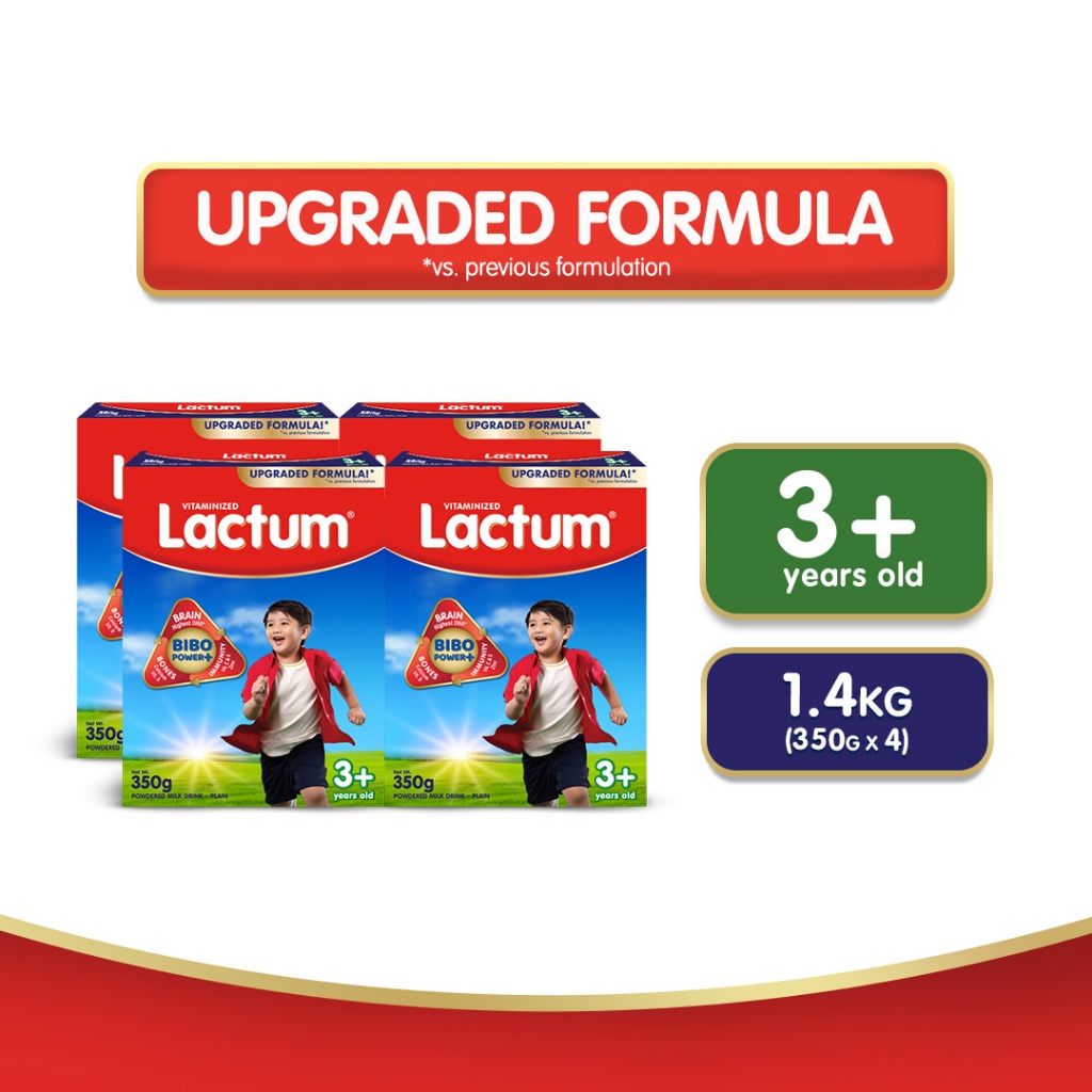 Lactum 3+ Plain Powdered Milk Drink for Children Above 3 Years Old 1 ...