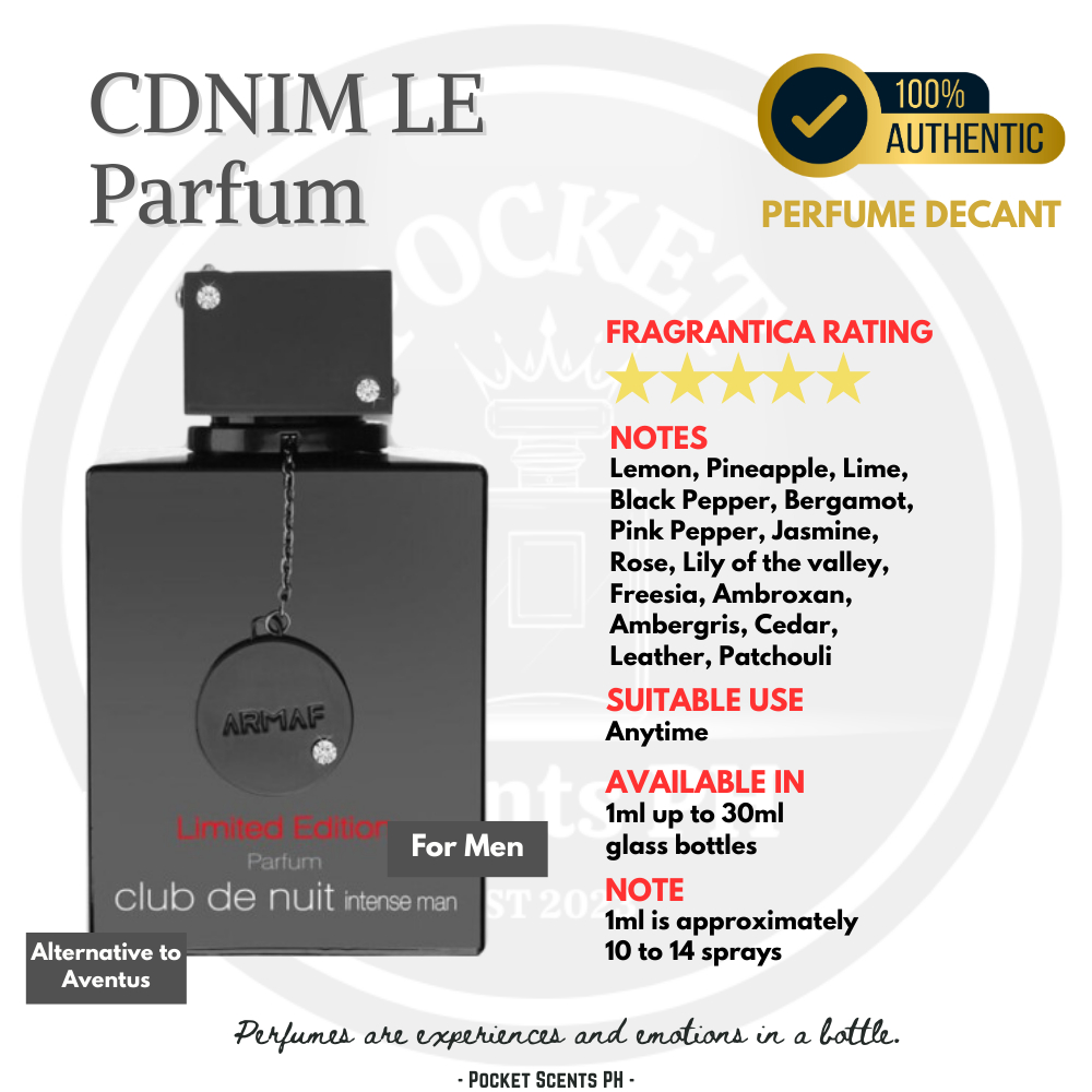Limited Edition CDNIM LE Parfum - 1ml to 5ml - [PERFUME DECANT ...