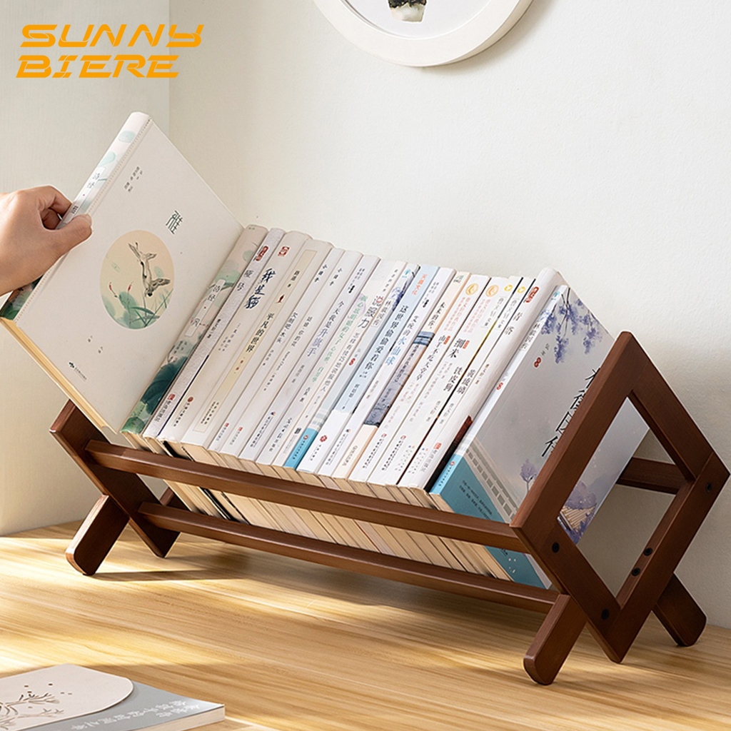 Sunny Biere Desktop Bookshelf Storage Rack Book Organizer Book Shelf ...