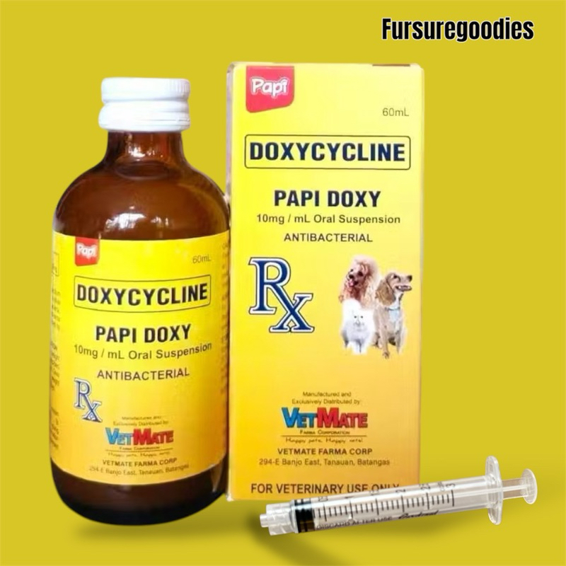 Papi Doxy Oral Suspension for Dog & Cats 60ml | Shopee Philippines