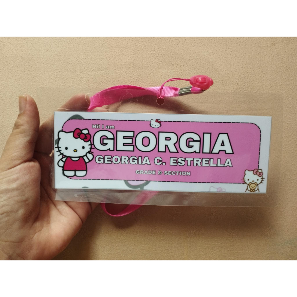 LAMINATED NAME TAG FOR KIDS | Shopee Philippines