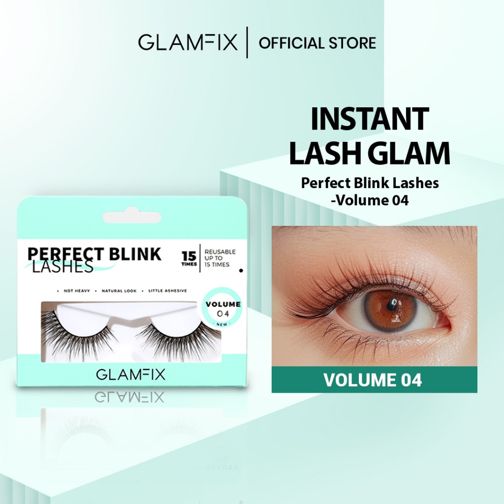 GLAMFIX PERFECT BLINK LASHES- Eyelashes Extension False Eyelashes Natural Falsies Eyelash ...
