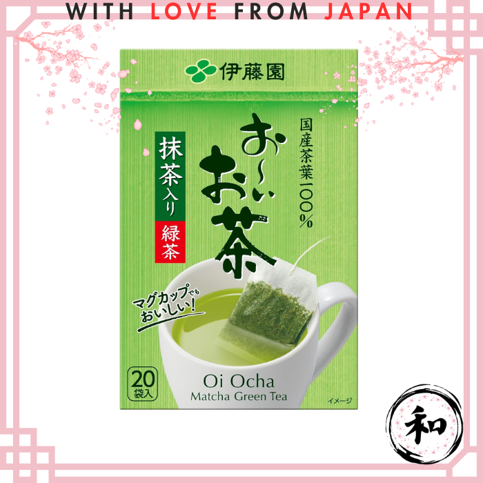 [set of 5]Itoen Oi Ocha Green Tea (with Matcha) 1.8g x 20 bags【Direct ...