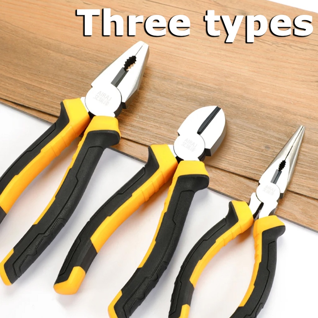 Haidiron Plier 3PCS Set Pliers Tool Vise Nose Pliers /Wire pliers 6in ...
