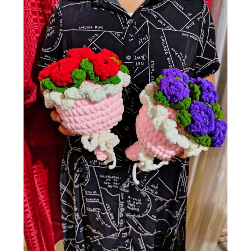 crochet chunky flowers ready to ship** | Shopee Philippines