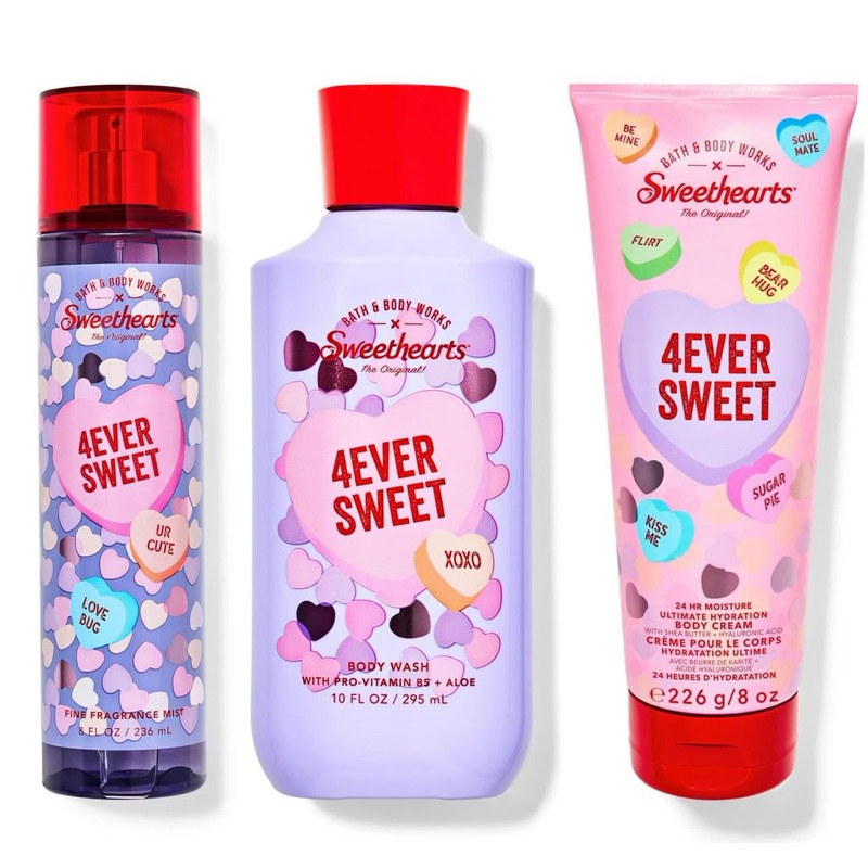 BBW 4EVER FOREVER SWEET/ SWEETHEART FRAGRANCE MIST BY BATHS AND BODY ...