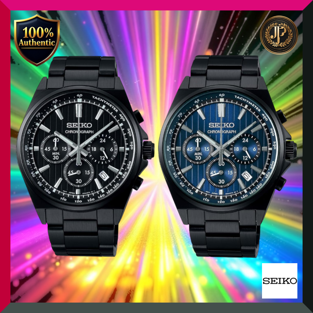 [Seiko Watch] Seiko Selection S Series Battery-Operated Quartz Chronograph SBTR037 Men's Black ...