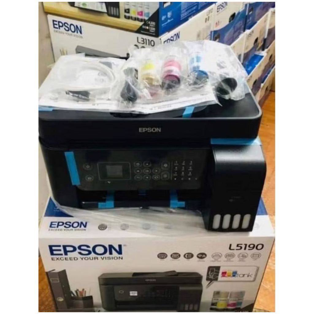 Epson ECOTANK L5190 4-in-1: Print, Copy, Scan and Borderless Photo ...