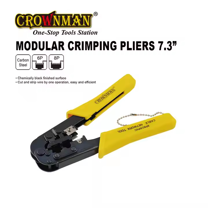 CROWNMAN Modular Crimping Plier Multi Functional RJ45 8P8C RJ45 Network ...