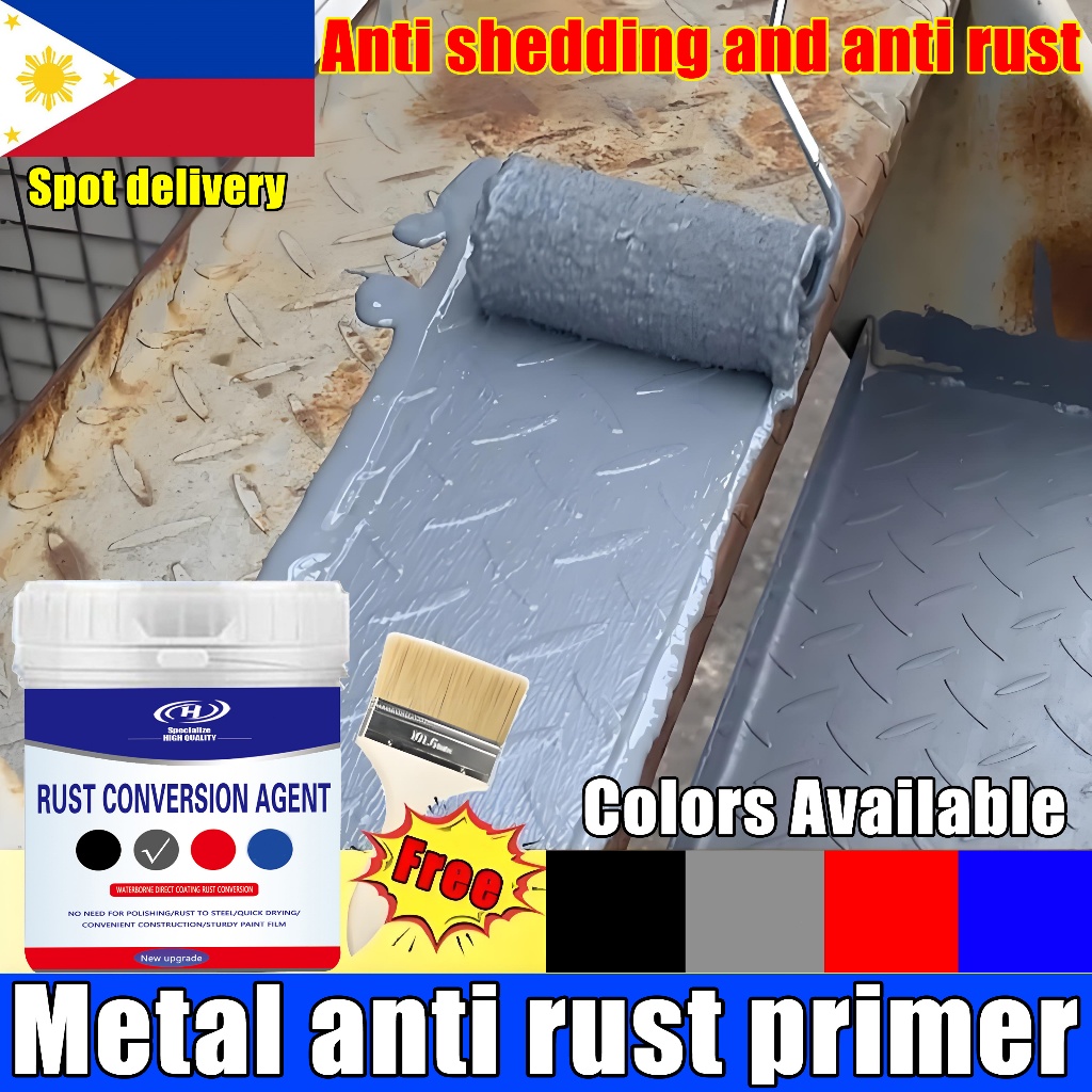 Metal AntiRust Paint AntiRust Primer Converts Rust into a Protective ...