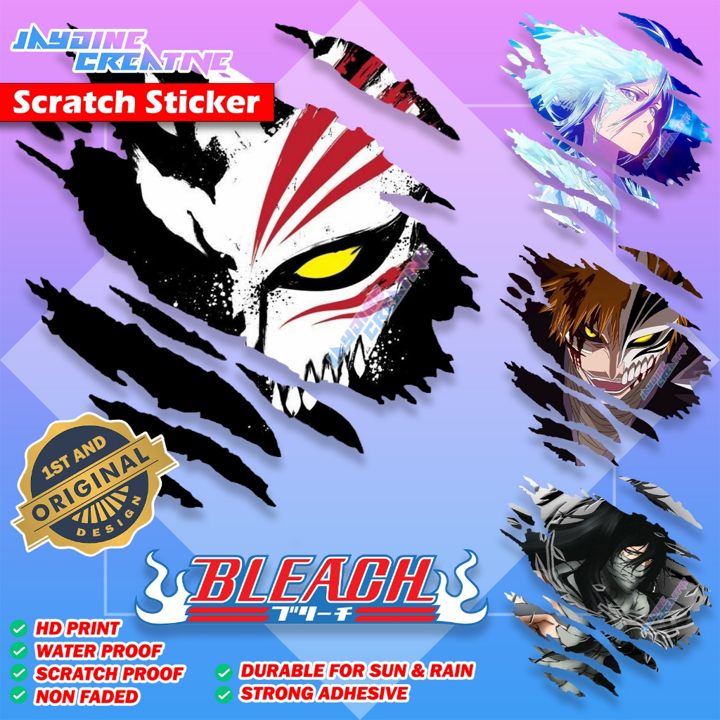 Bleach - Scratch Design Sticker - Indoor/Outdoor Vinyl Sticker, Waterproof & Non-Faded | Shopee ...