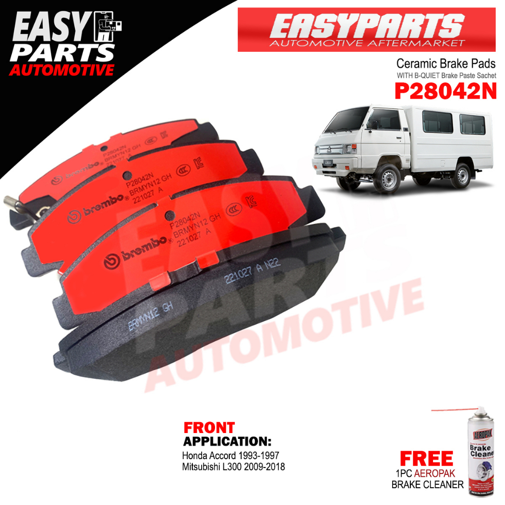 Brembo Brake Pads P28042N Mit. L300, Accord Front | Shopee Philippines