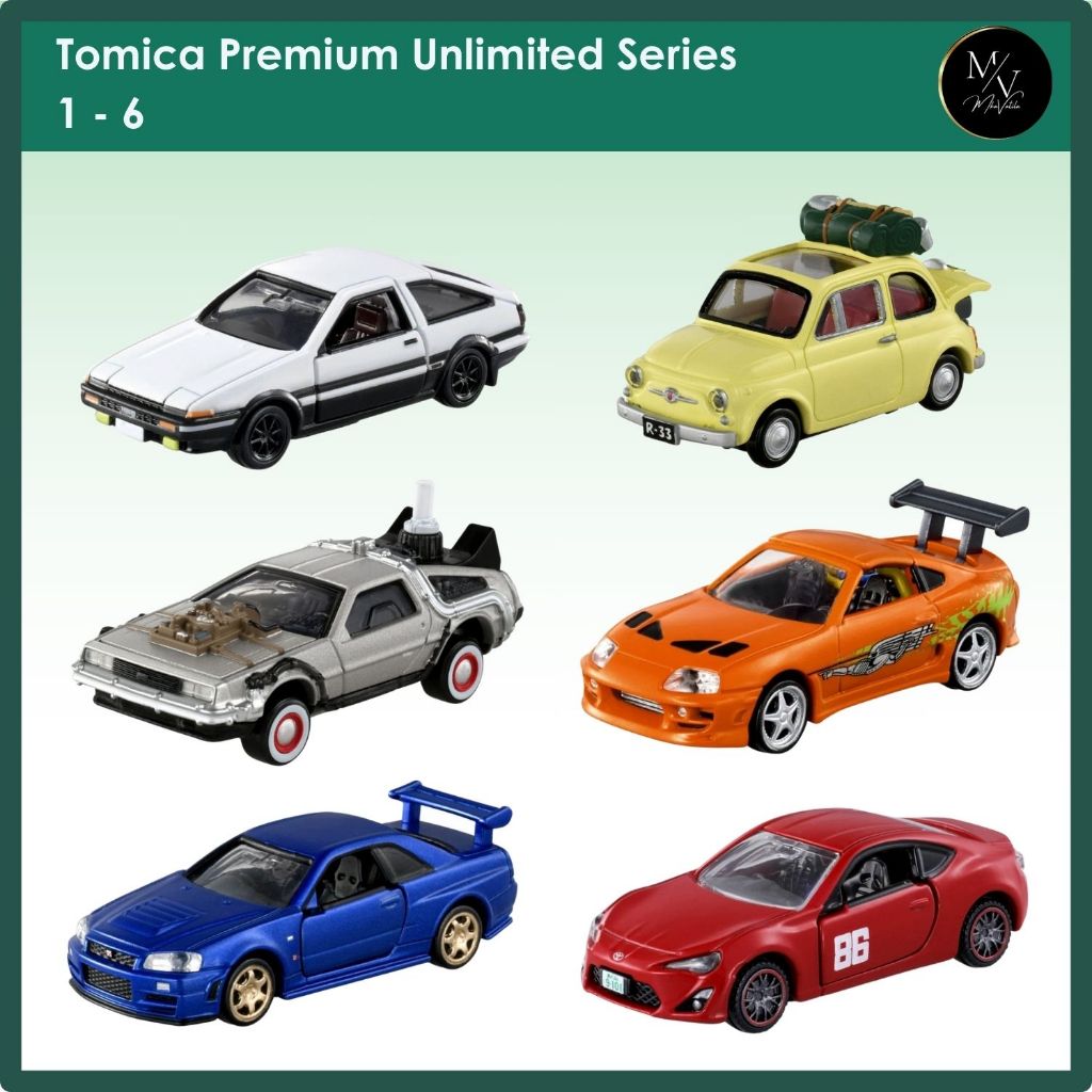 TAKARATOMY Tomica Premium Unlimited Series No.1-6 / Diecast Toy Car ...
