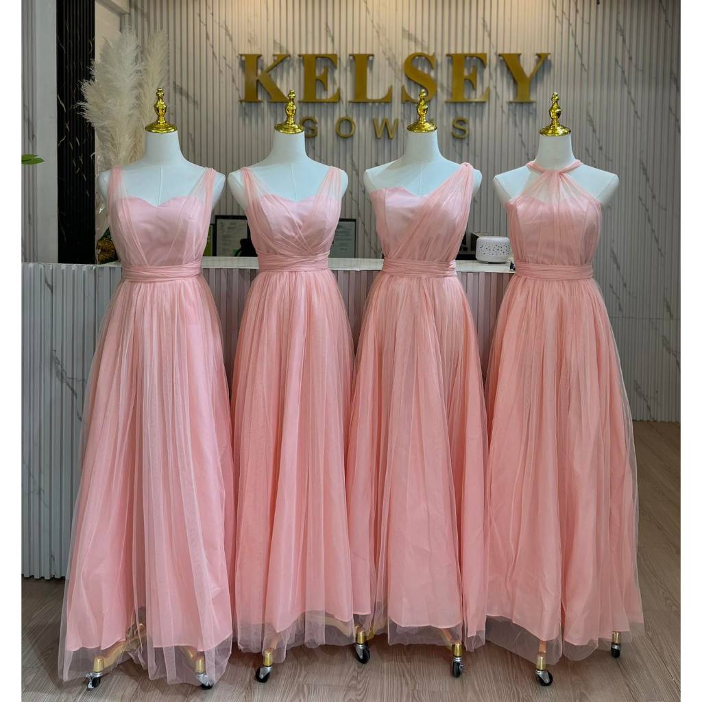 INFINITY TULLE DRESS/GOWN BRIDESMAID, INFINITY, BRIDESQUAD | Shopee ...