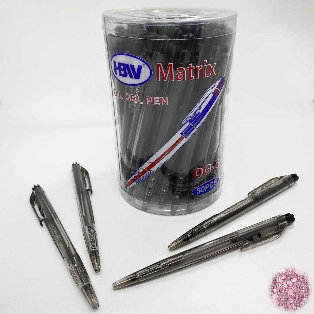 HBW Matrix Ballpen gel pen (Black)50pcs/box] | Shopee Philippines