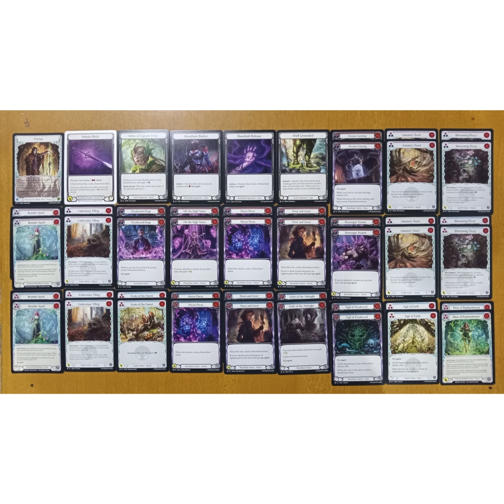 FAB Florian Elemental Runeblade Budget Blitz Deck Rosetta ROS Flesh and ...