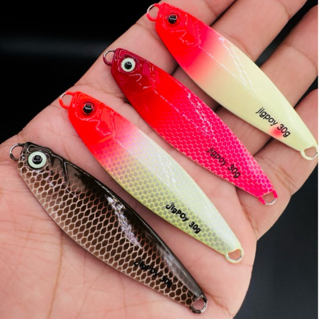 Jigpoy Pro Jig Luminous glow in the dark 7g 10g 15g 20g 30g 40g 300g | Shopee Philippines