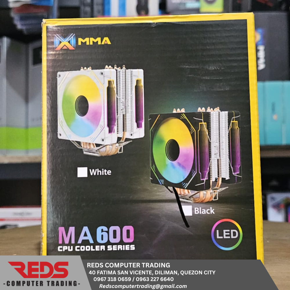MMA CPU TOWER AIRCOOLER (MA600)(BLACK) | Shopee Philippines